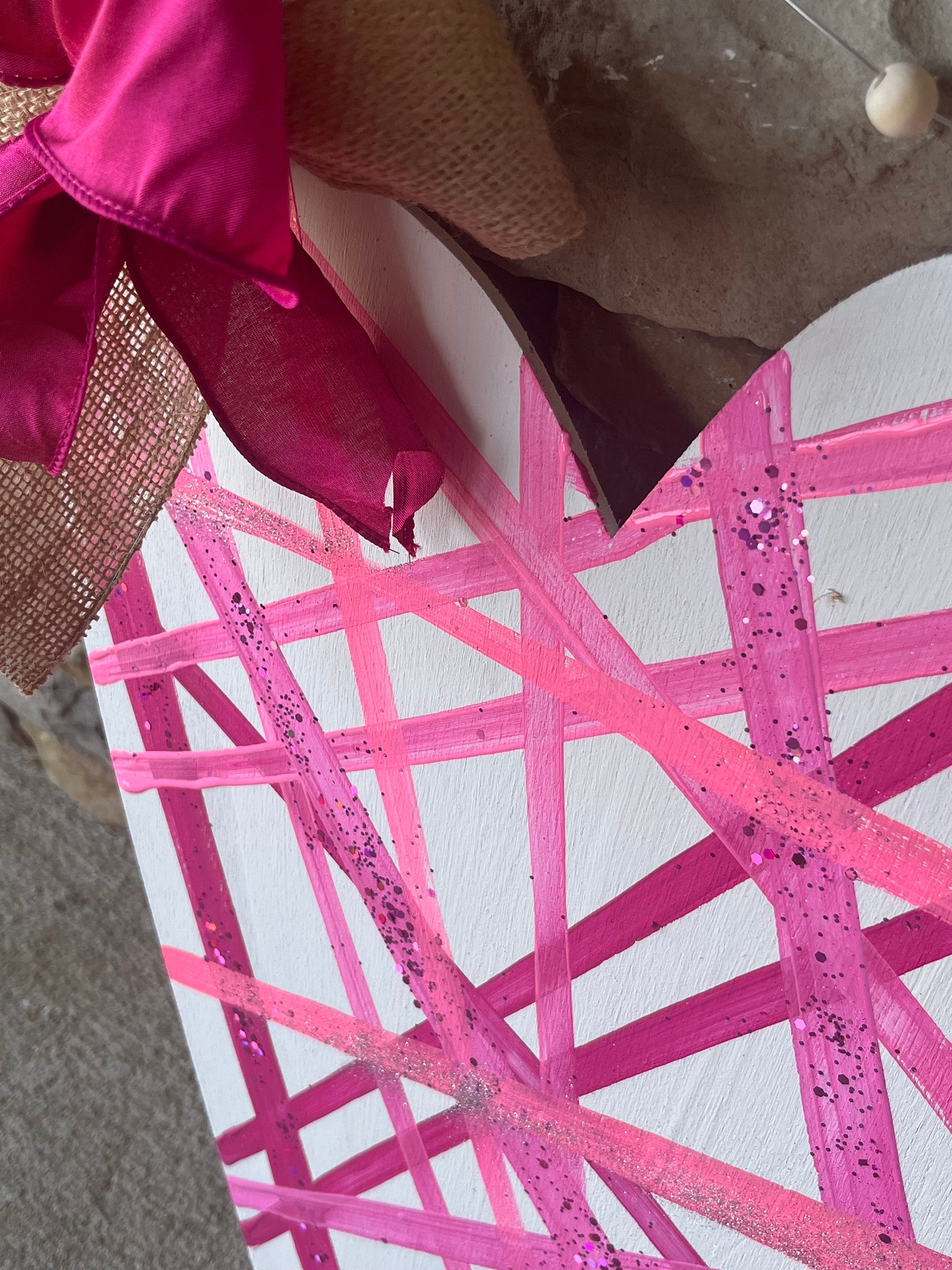 Heart Doorhanger Valentine Front Door Decor Valentines Day - Etsy