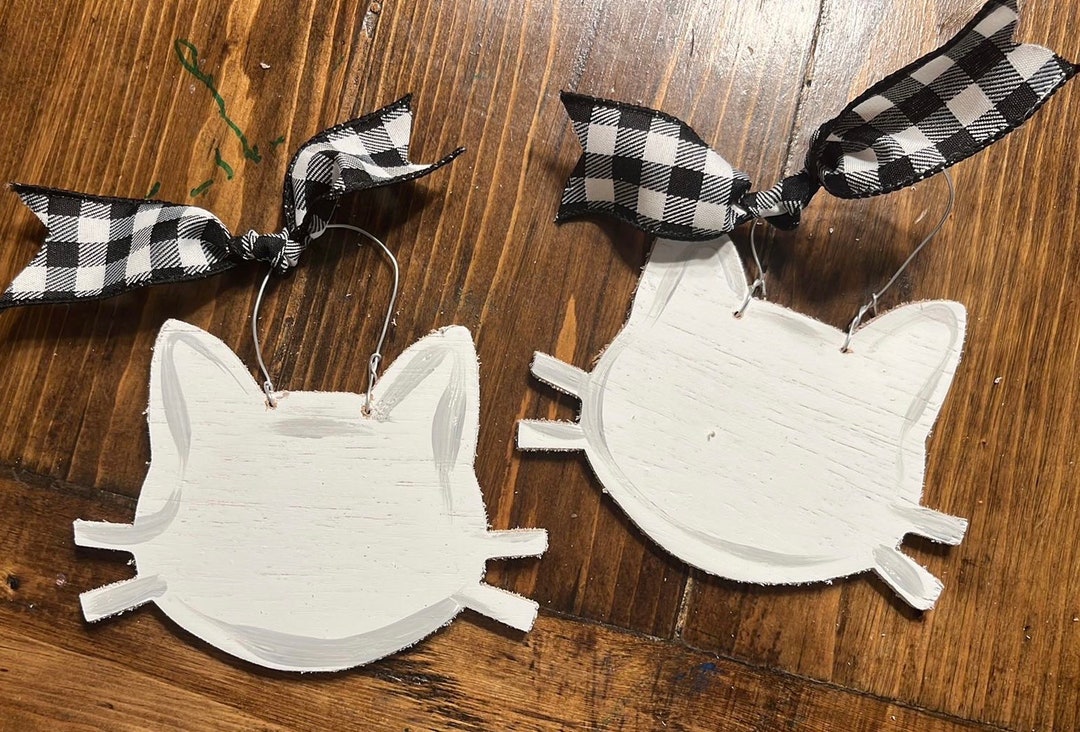 Kitty Cat Christmas Ornaments - Etsy