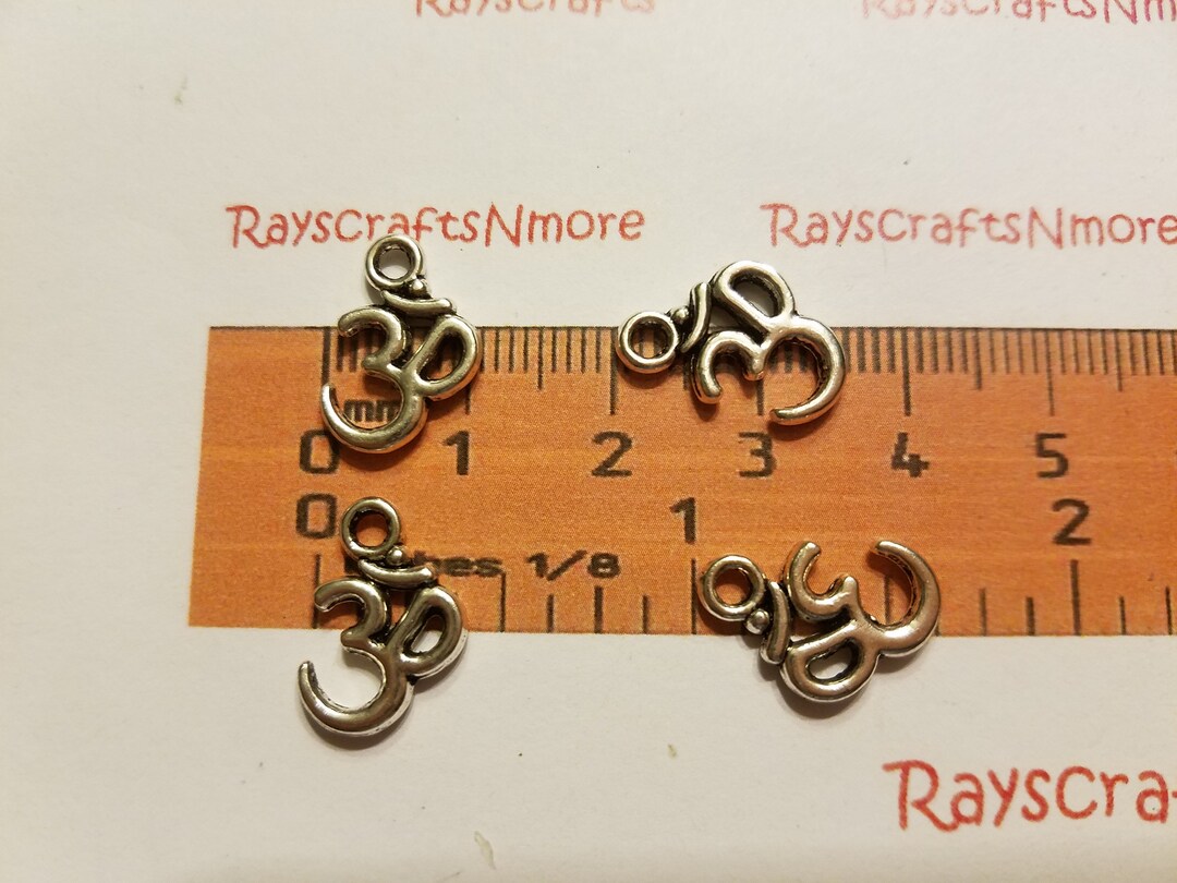 26 Pcs Round Ohm Charm Cut Out Ohm Charm Pendant Om Charm - Etsy