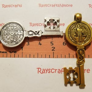 3 Pcs - Saint Benedict Key,st Benedict Key Pendant, San Benito Medal ...