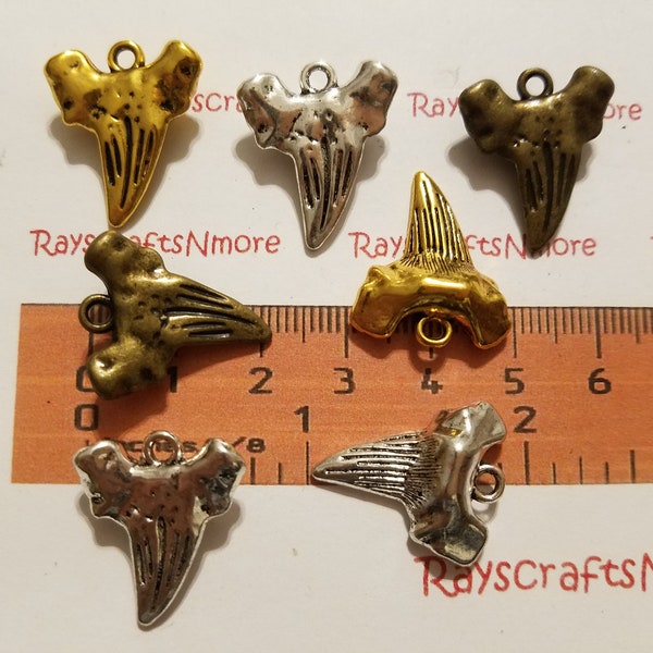 Shark Tooth Charm - Etsy