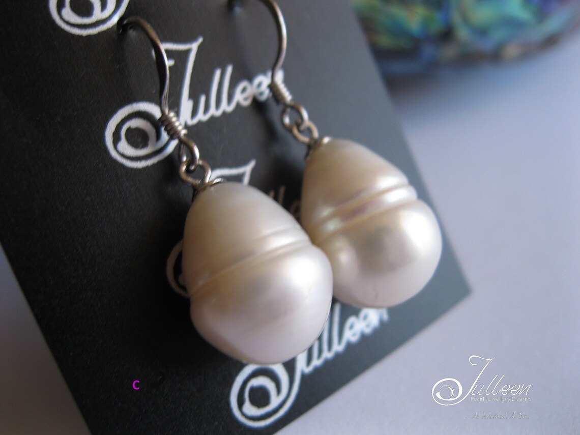 White 15x12 Mm Tear Drop Shape Chunky Plump Organic - Etsy Australia