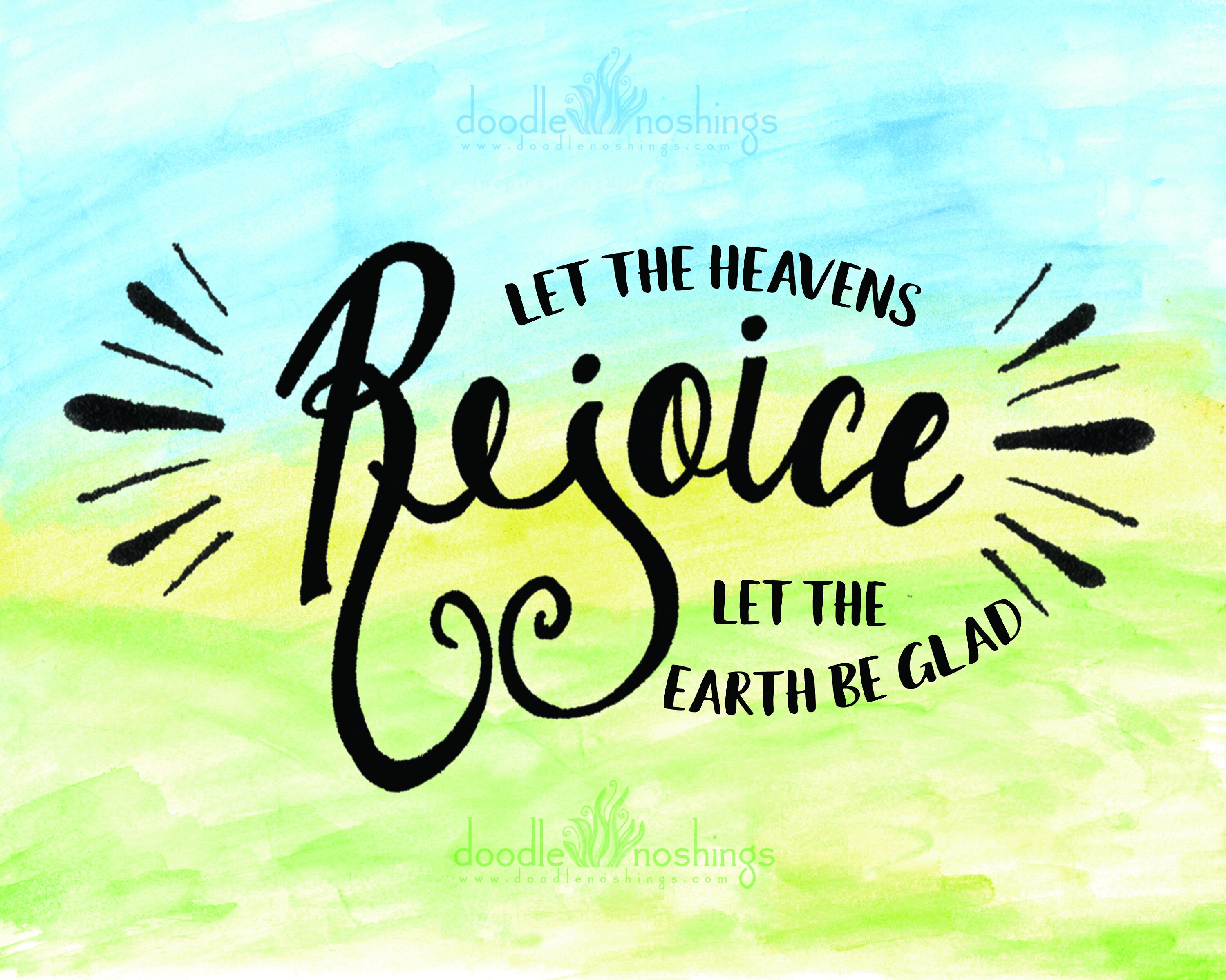 Let The Heavens REJOICE Psalm 96 11 Etsy