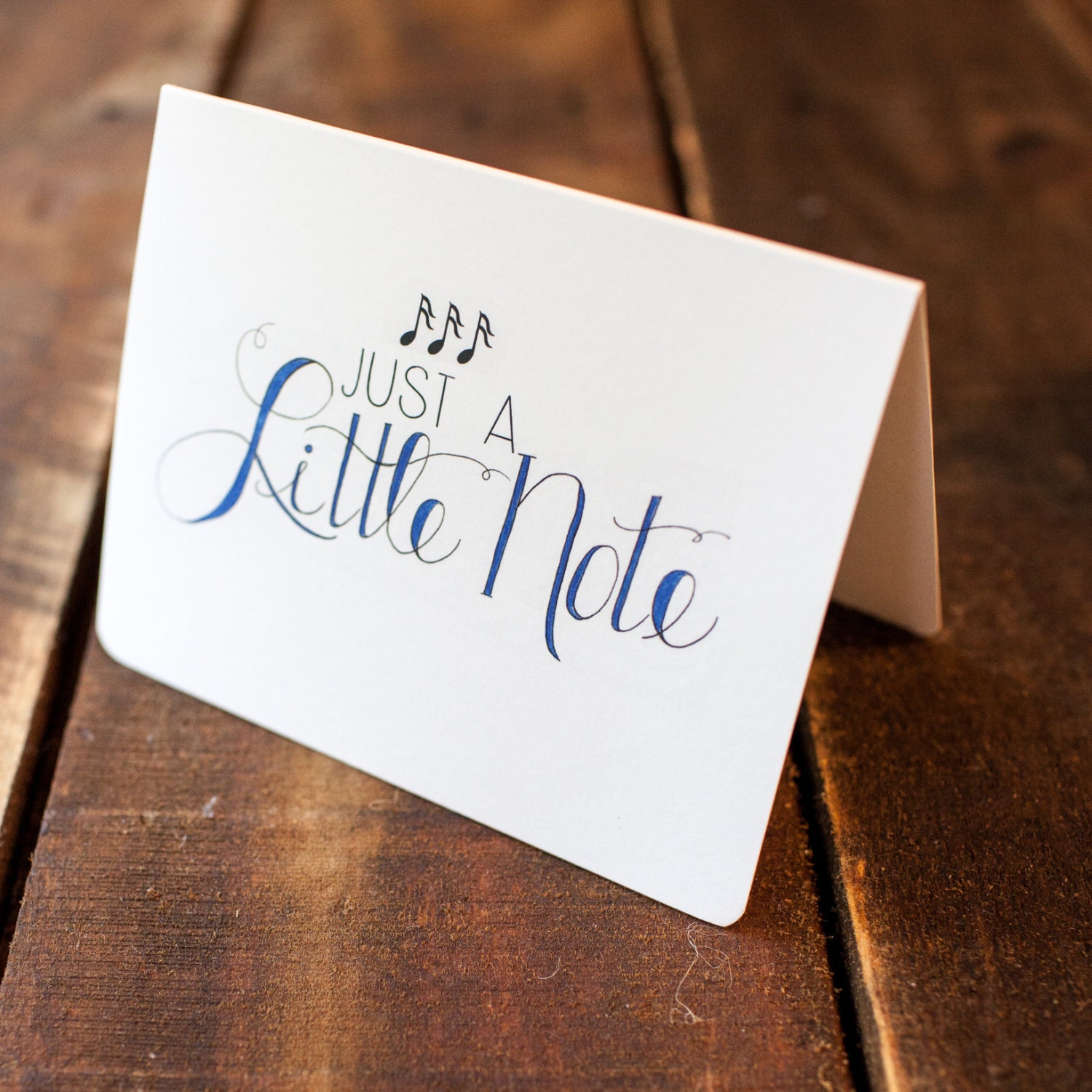 Just a Little Note Greeting Cards by Doodle Noshings FLAT - Etsy