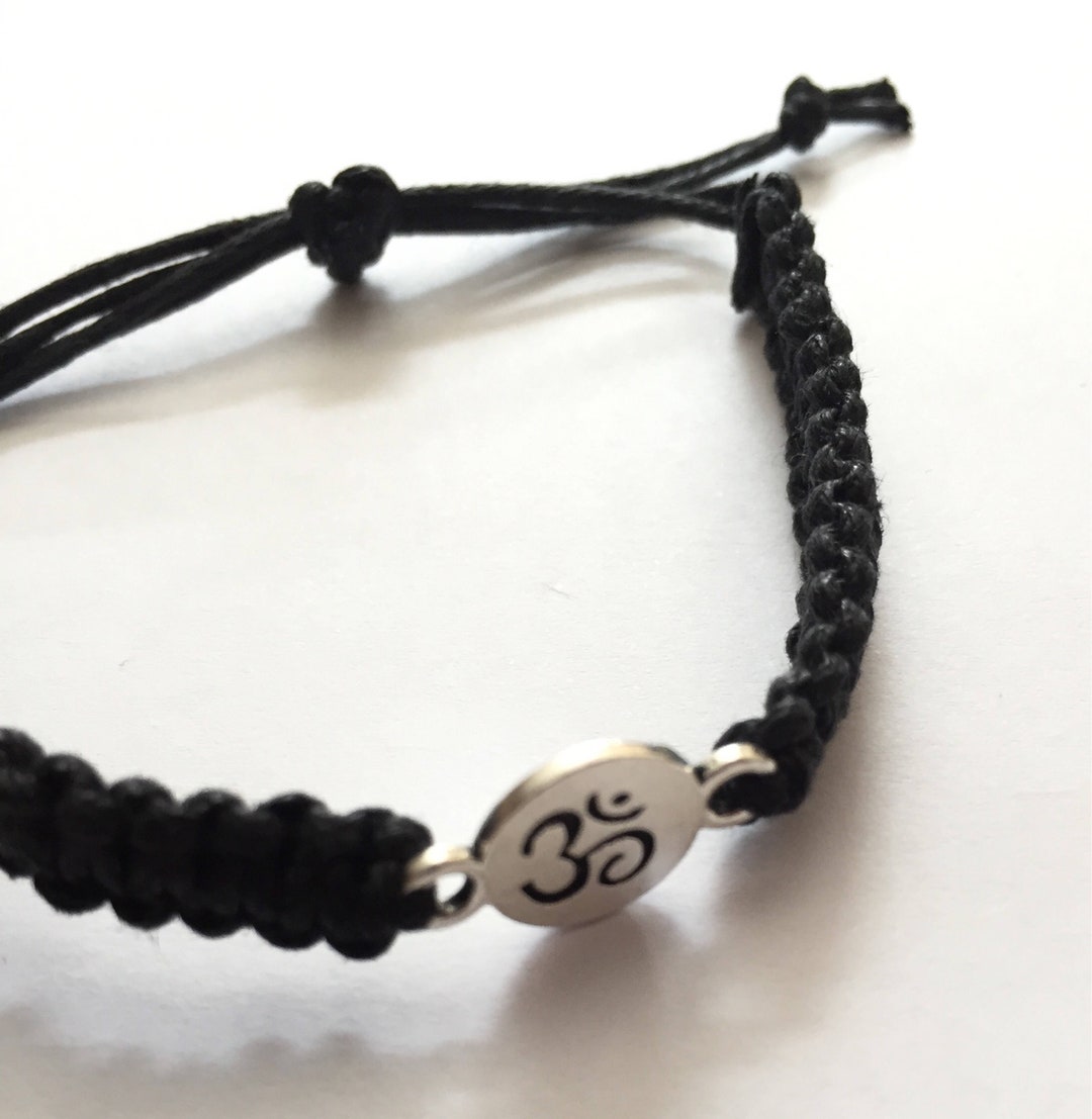 Ohm Symbol Bracelet Yoga Inspired Jewelry Adjustable Yoga Bracelets ...