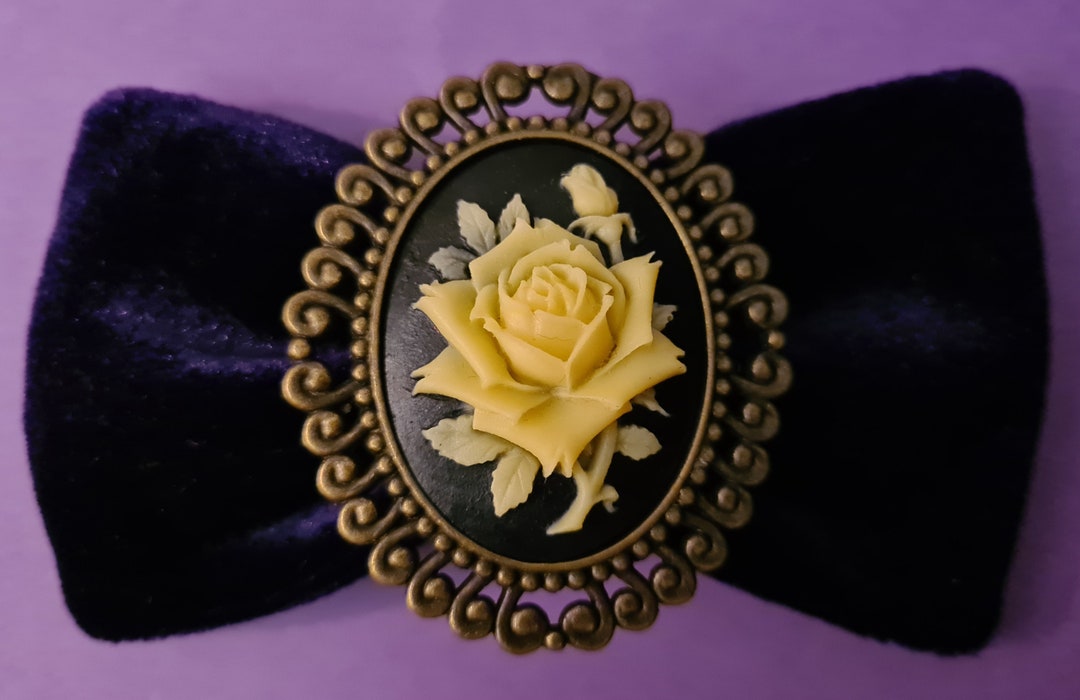 Unique Plush Velvet Gothic Cameo Hair Accessory - Etsy
