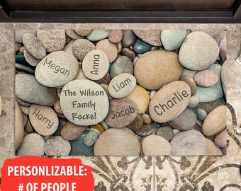 Family Name Rocks | Etsy