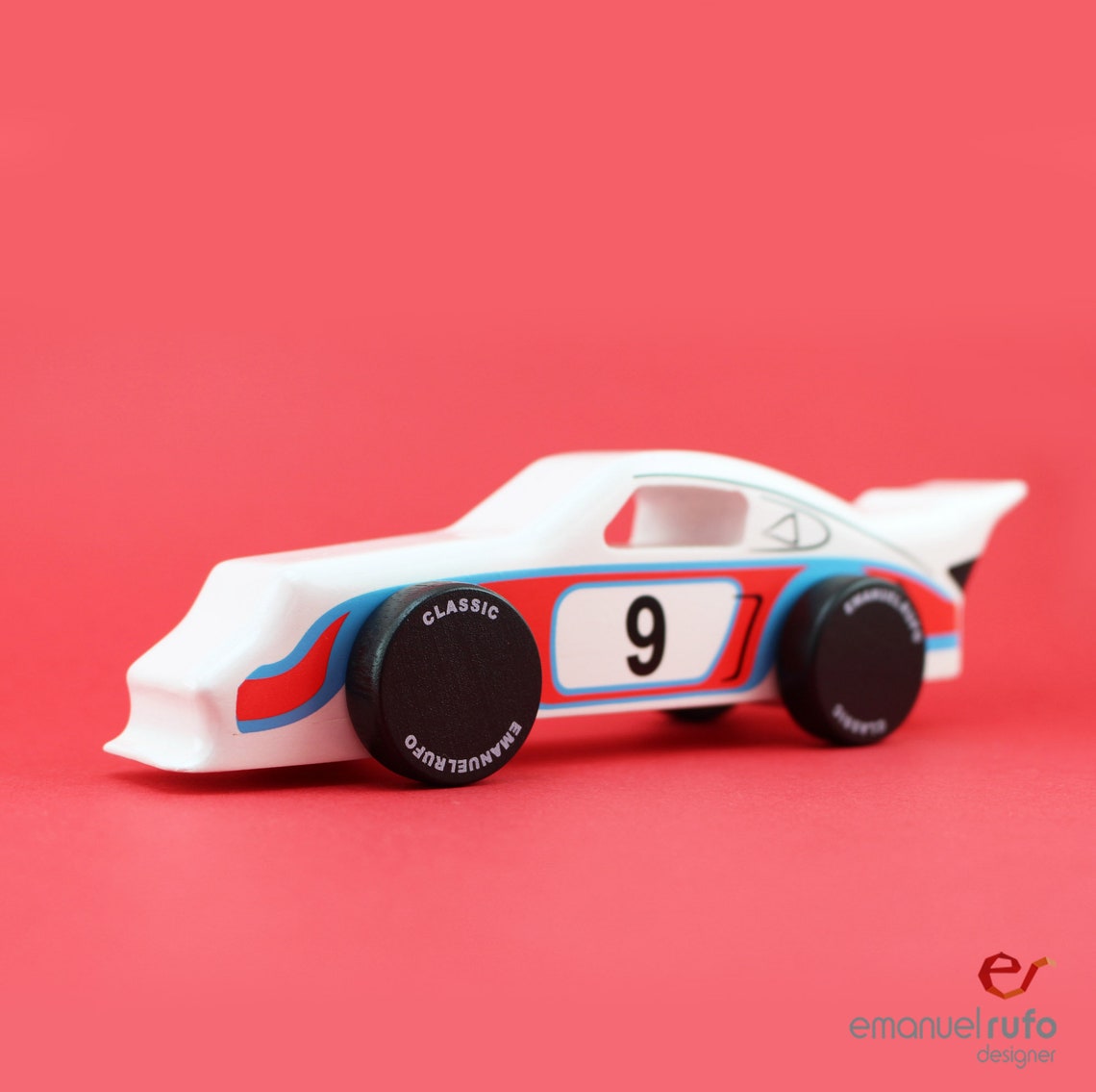 Wooden Toy Race Car Toy Car Gift Emanuel Rufo Classic Car - Etsy