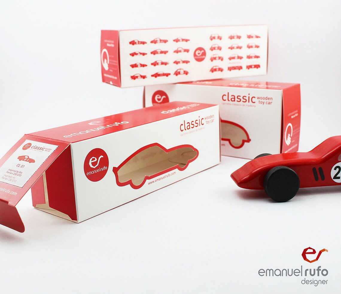 Blue Wooden Toy Car for Kids Boys American Muscle Car CL - Etsy