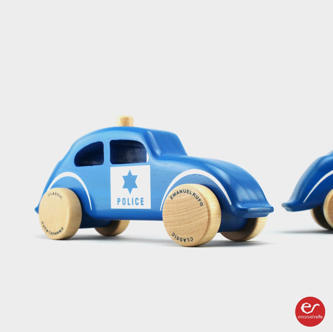 Wood Toy Police Car, Wooden Toy Design, Classic Car for Toddlers, CL 12 ...