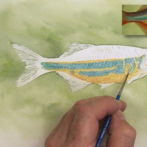 Tropical Fish Watercolor Painting Lesson, Learn to Paint Fish in ...