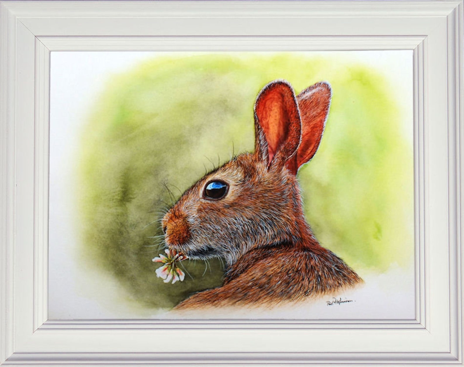 Watercolor Rabbit Tutorial: Realistic Fur Painting Lesson (PDF Download ...