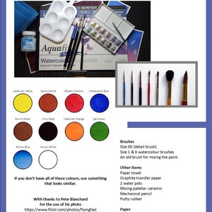 Step by Step to Detailed Watercolour, Learn to Paint Lesson, Watercolor ...
