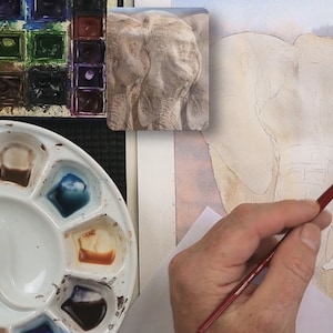Watercolour Wildlife Painting Tutorial, Learn to Paint a Realistic ...