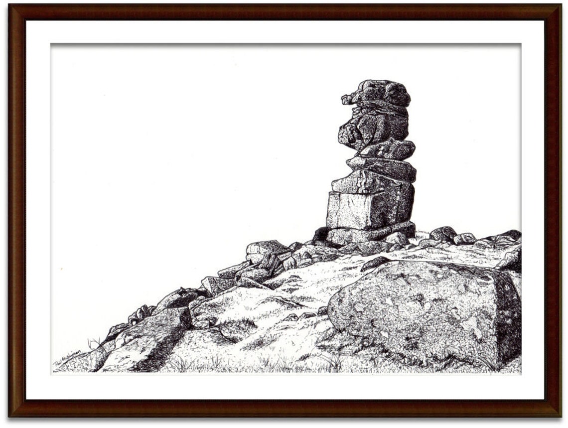 ORIGINAL Ink Illustrations of Dartmoor Tors Pen & Ink - Etsy UK