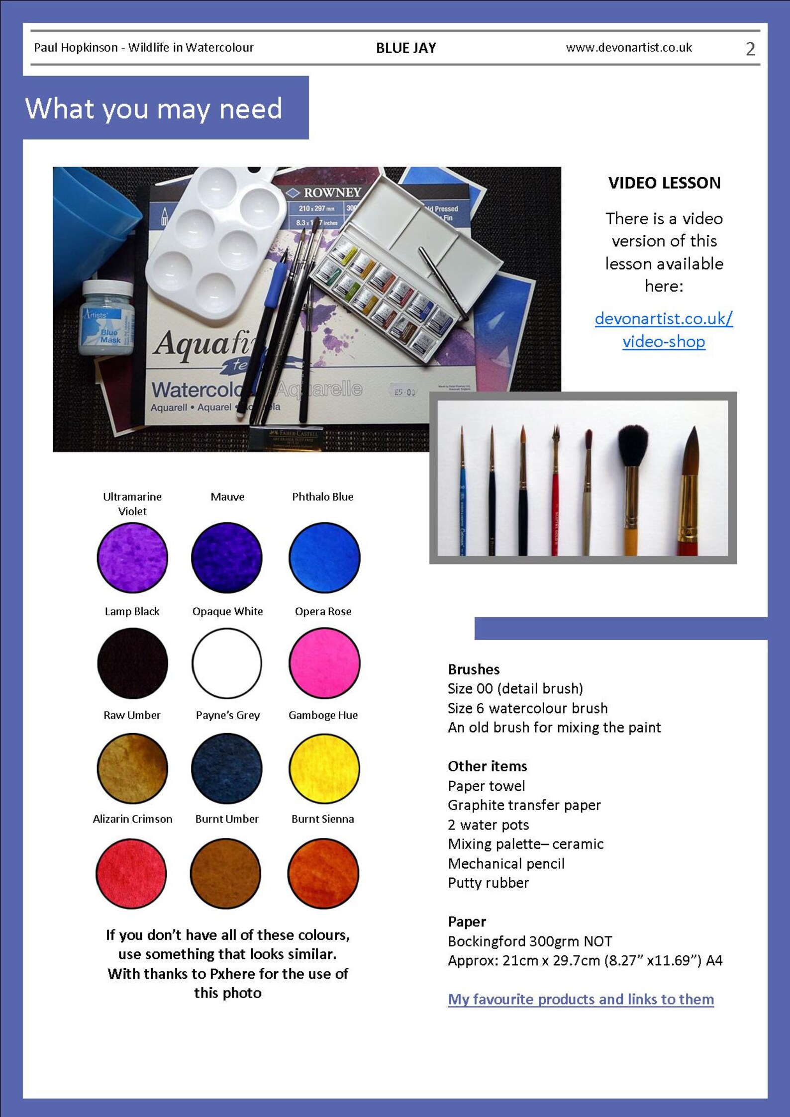 Blue Jay Watercolor Painting Lesson, Learn to Paint Realistic ...