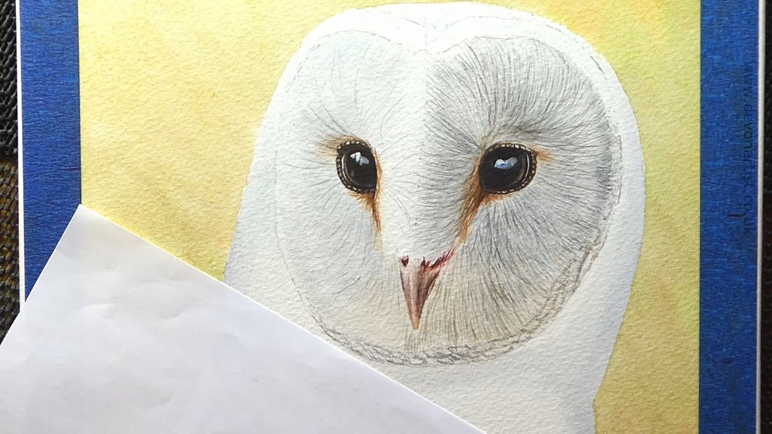 Step by Step Owl Painting Learn to Paint Watercolor Tutorial - Etsy UK