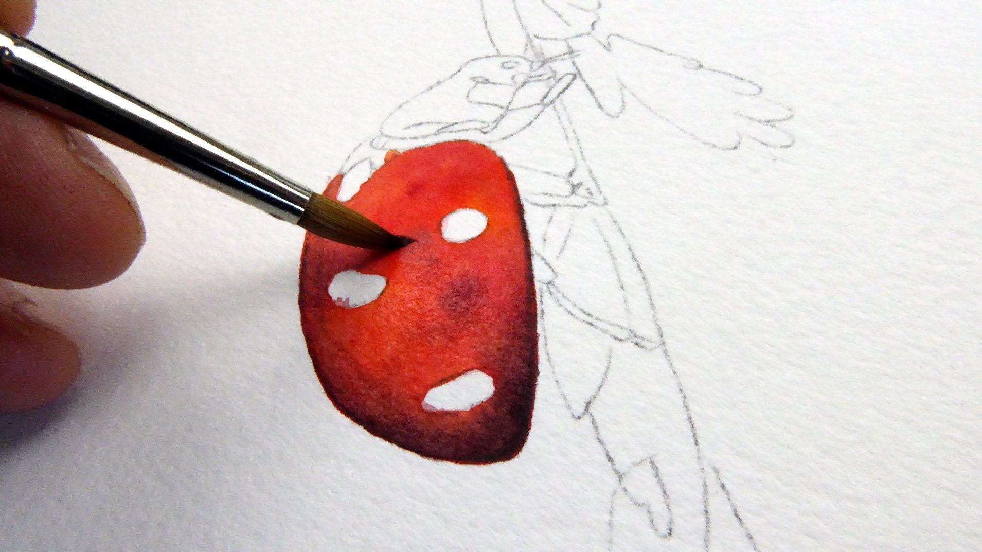 Watercolor Ladybug Painting Tutorial, Ladybird Watercolour PDF Lesson ...