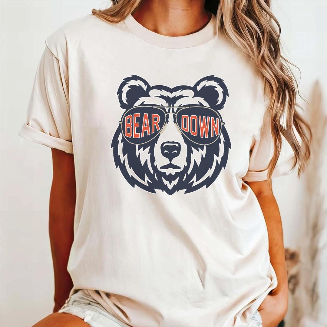 Bear Down Shirt - Game Day Tee, Trendy Retro Inspired Bear Mascot T ...