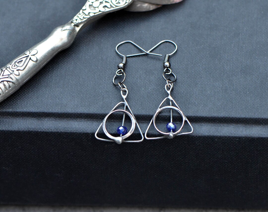 Fantasy World Earrings Artisan Jewelry Czech Glass Witches Earrings ...