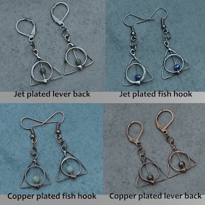 Fantasy World Earrings Artisan Jewelry Czech Glass Witches Earrings ...