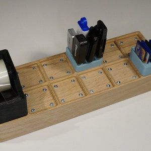 Solid Oak Gridfinity Base A Completely Over-the-top Base for Organizing ...