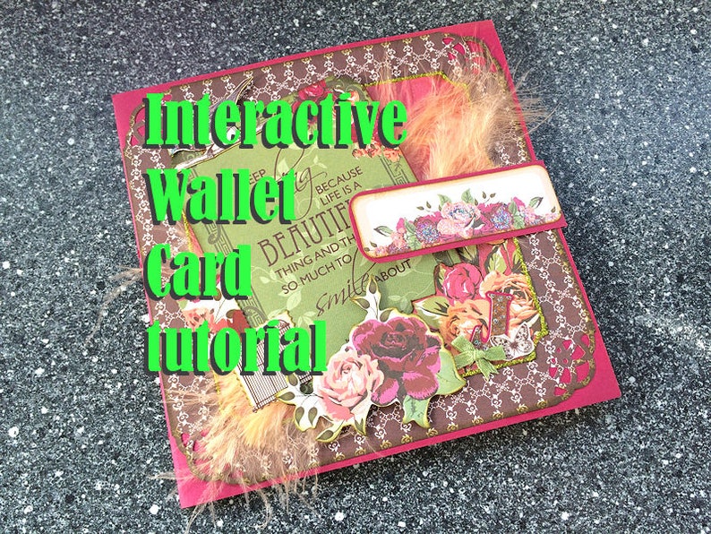 Tutorial #5: Interactive Wallet Card 'rose of Encouragement' - Etsy