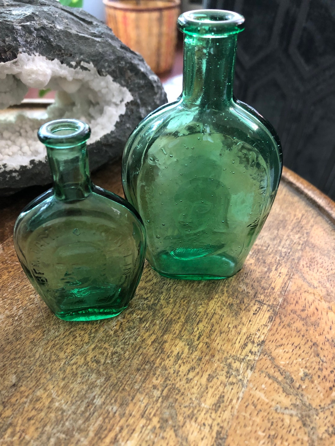 Vintage Wheaton Mini Bottles- Set of 2 - Etsy