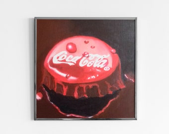 Tab Clear Coca Cola Can Pop Art Painting on A2 Canvas Retro - Etsy