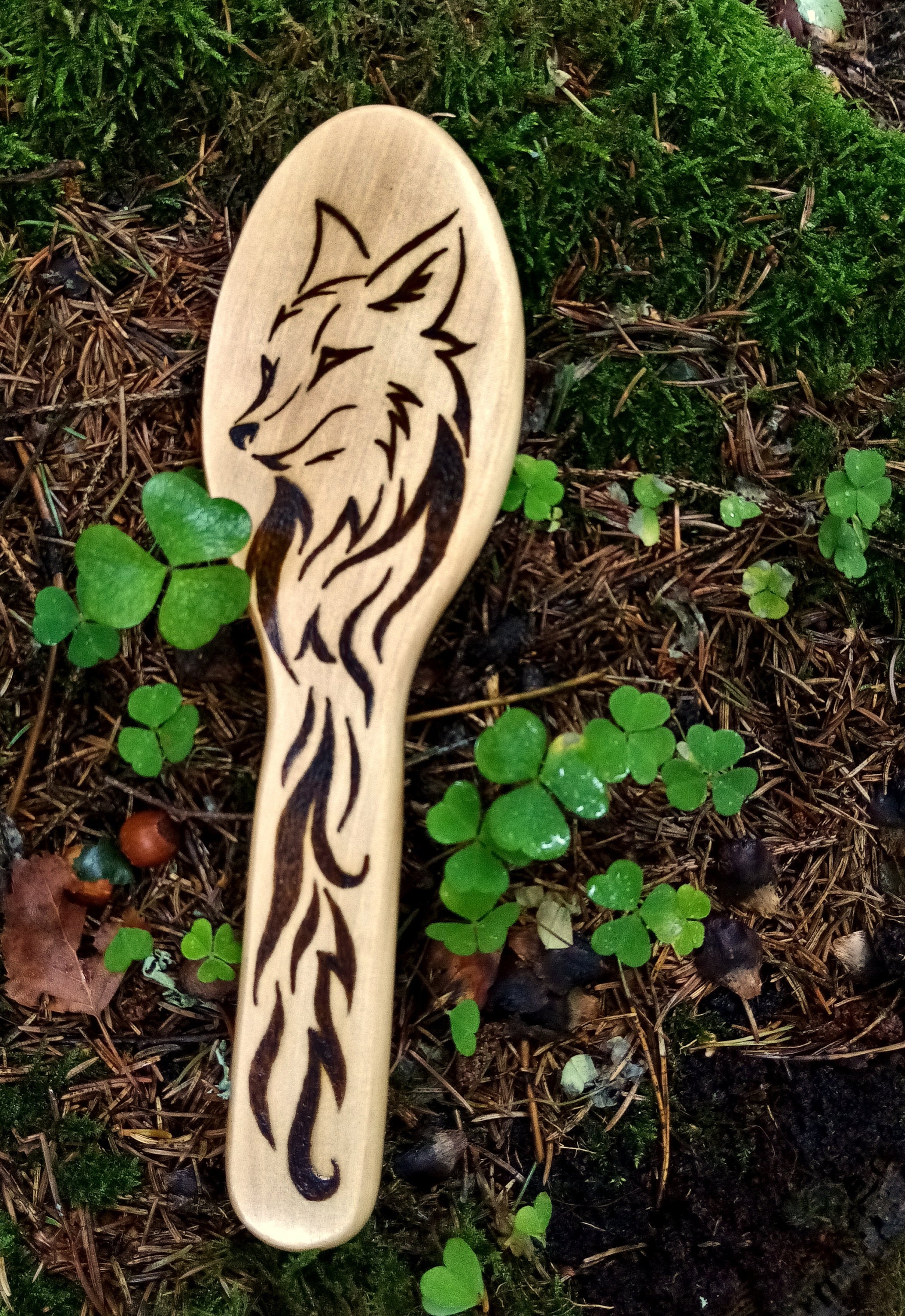 Wood Burning Pyrography Hair Brush / Fox - Etsy