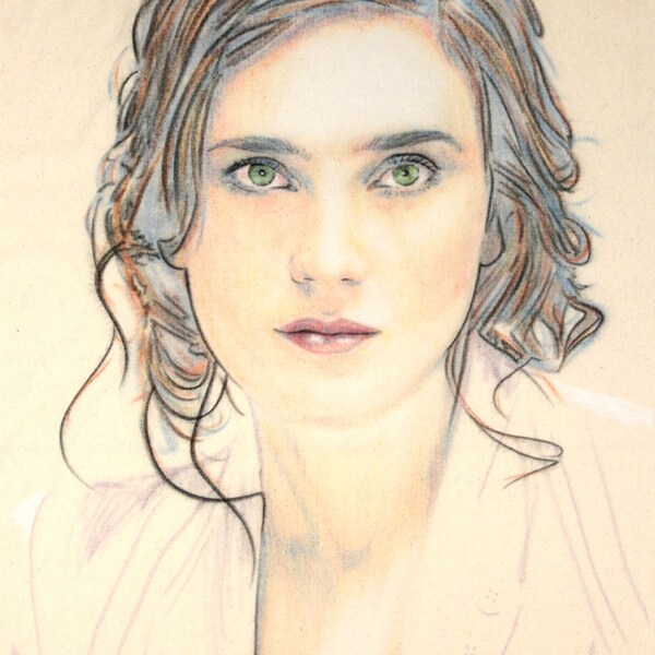 Jennifer Connelly Drawing - Etsy Denmark
