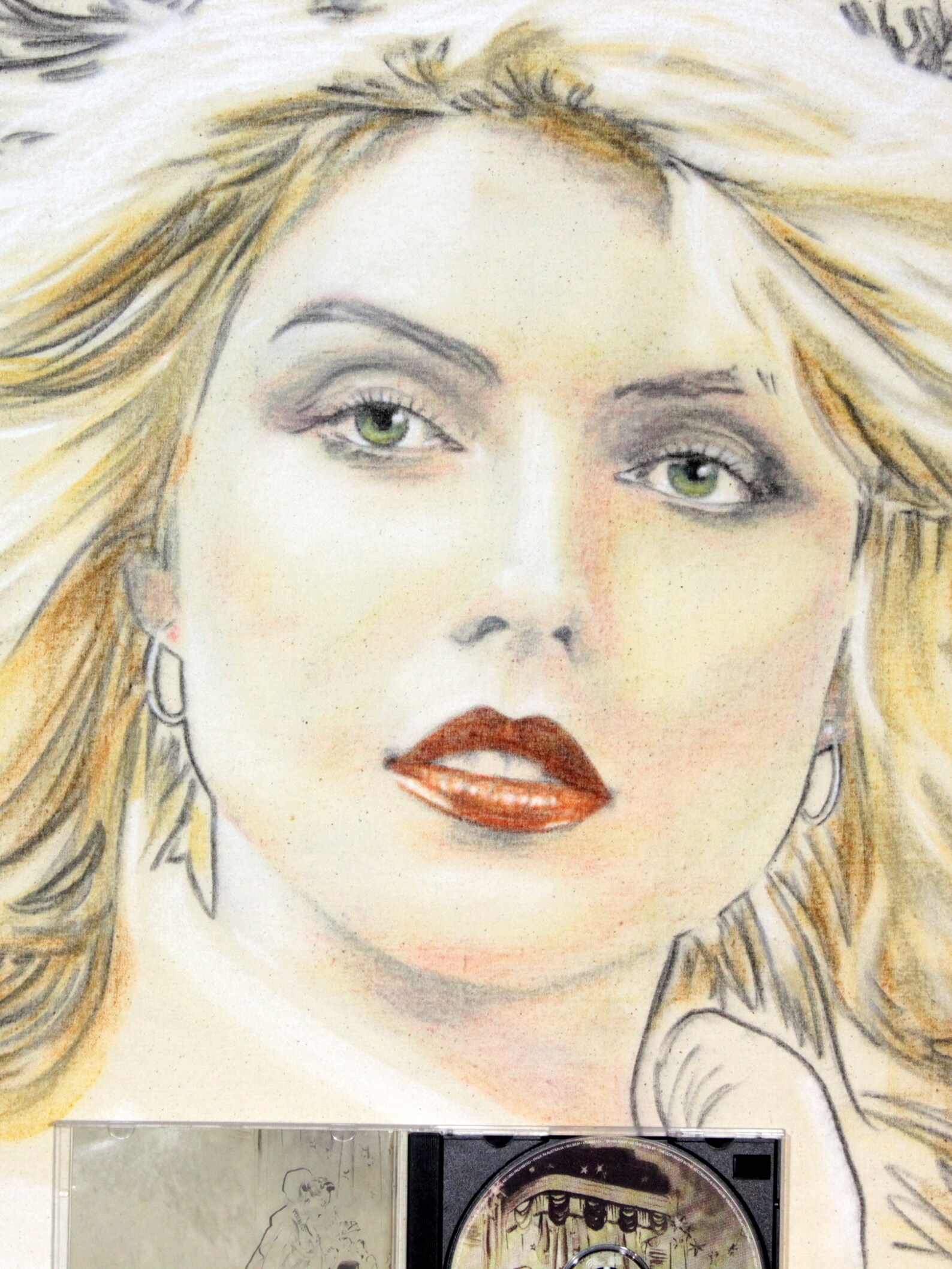 Original Hand Drawn Portrait of Debbie Harry in Charcoal and - Etsy