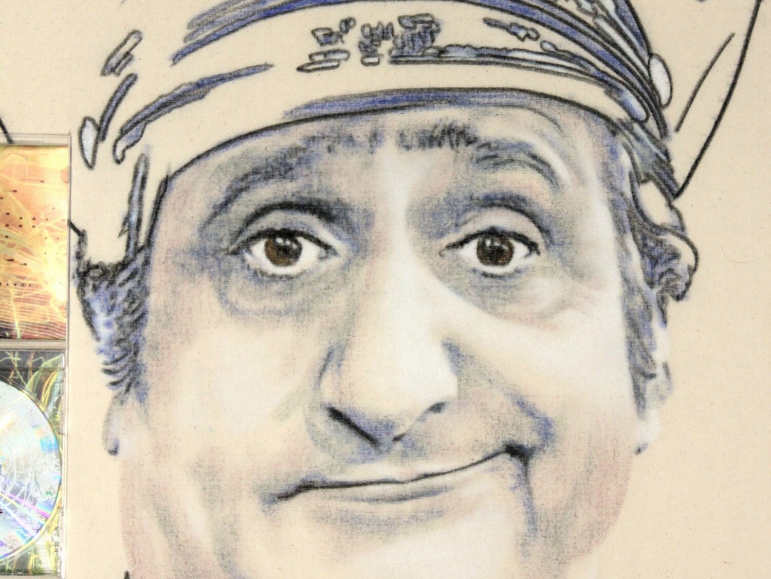 One-off Hand-drawn Portrait of Al Molinaro From Happy Days and | Etsy