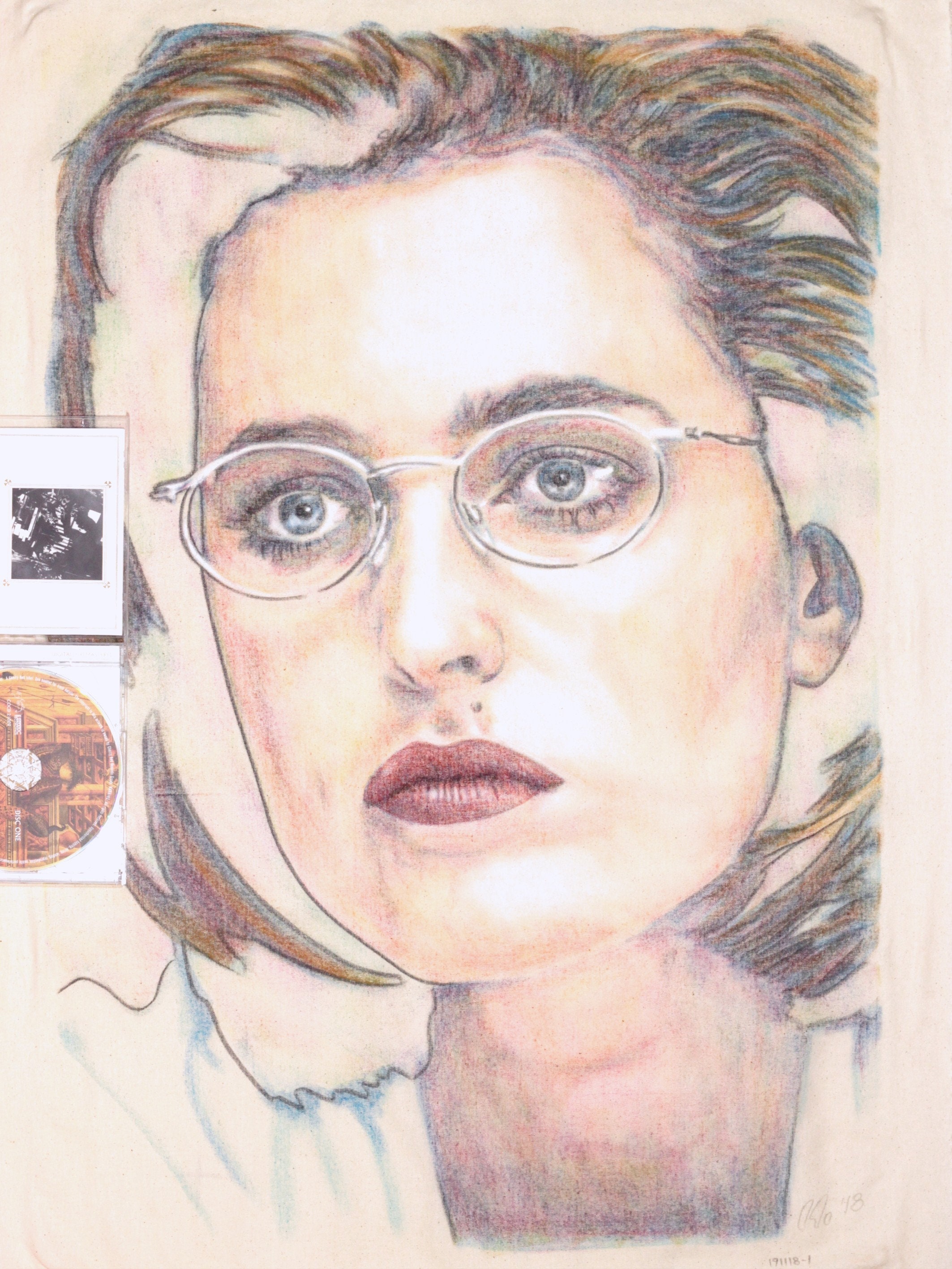 Gillian Anderson Hand Drawn One-off in Charcoal and Pastel on | Etsy