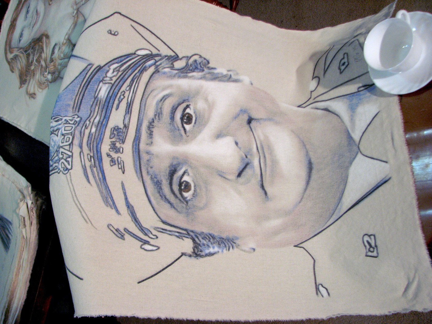 One-off Hand-drawn Portrait of Al Molinaro From Happy Days and | Etsy