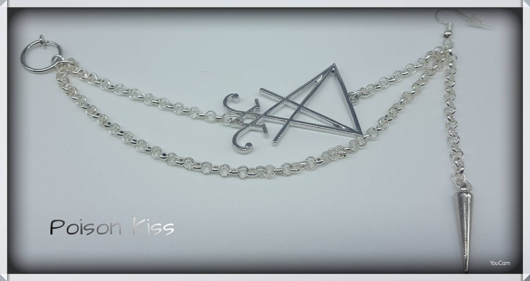 Sigil of Lucifer Nose Chain - Etsy