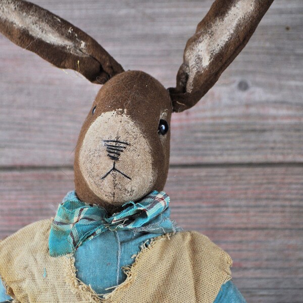 Primitive Bunny - Etsy
