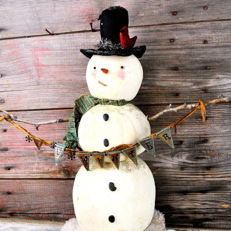 Snowman Banner - Etsy