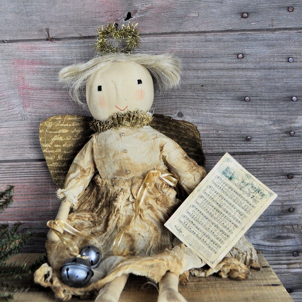 Primitive Angel Doll - Etsy