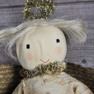 Primitive Christmas Angel With Bells - Etsy