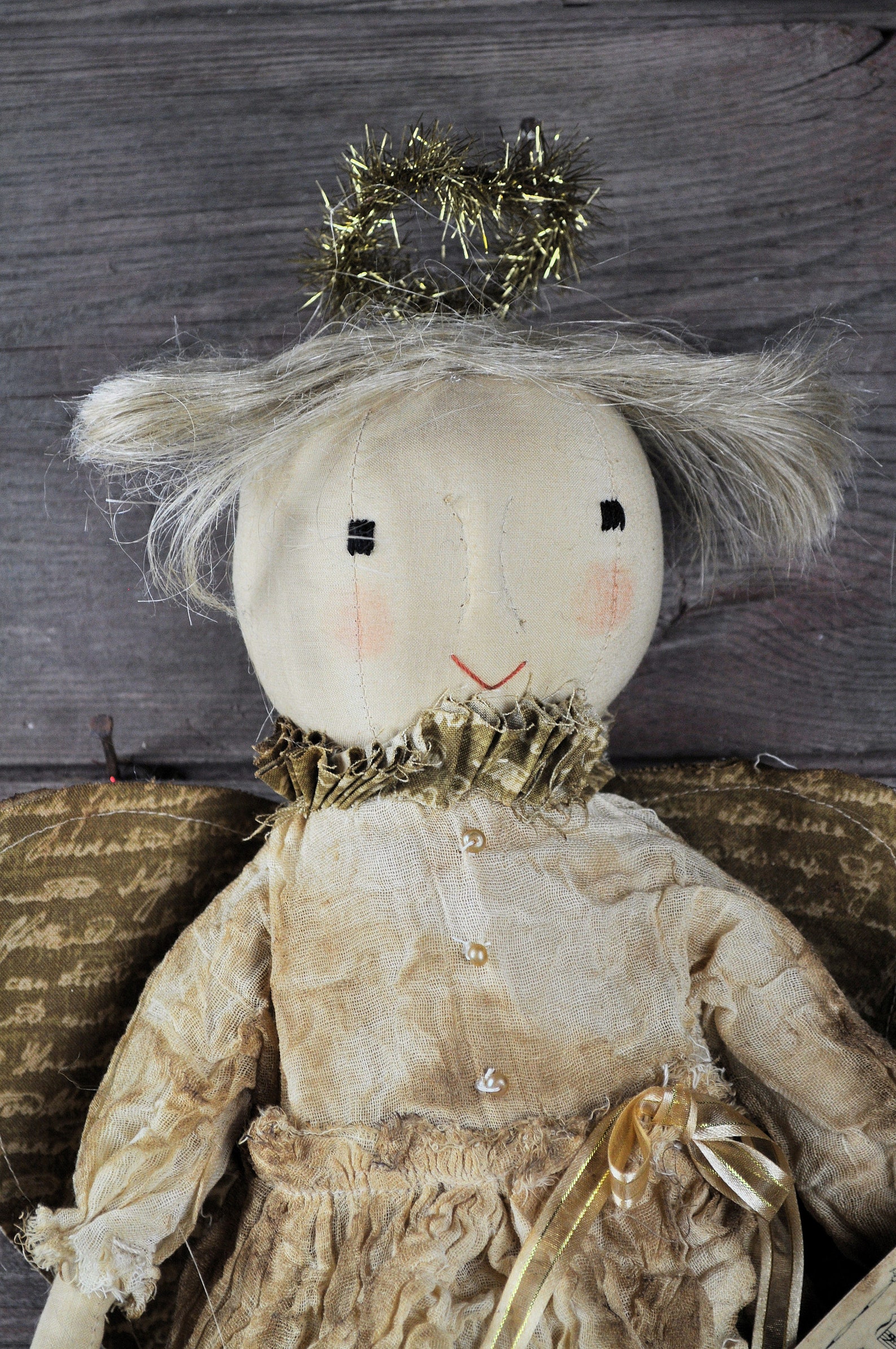 Primitive Christmas Angel With Bells - Etsy