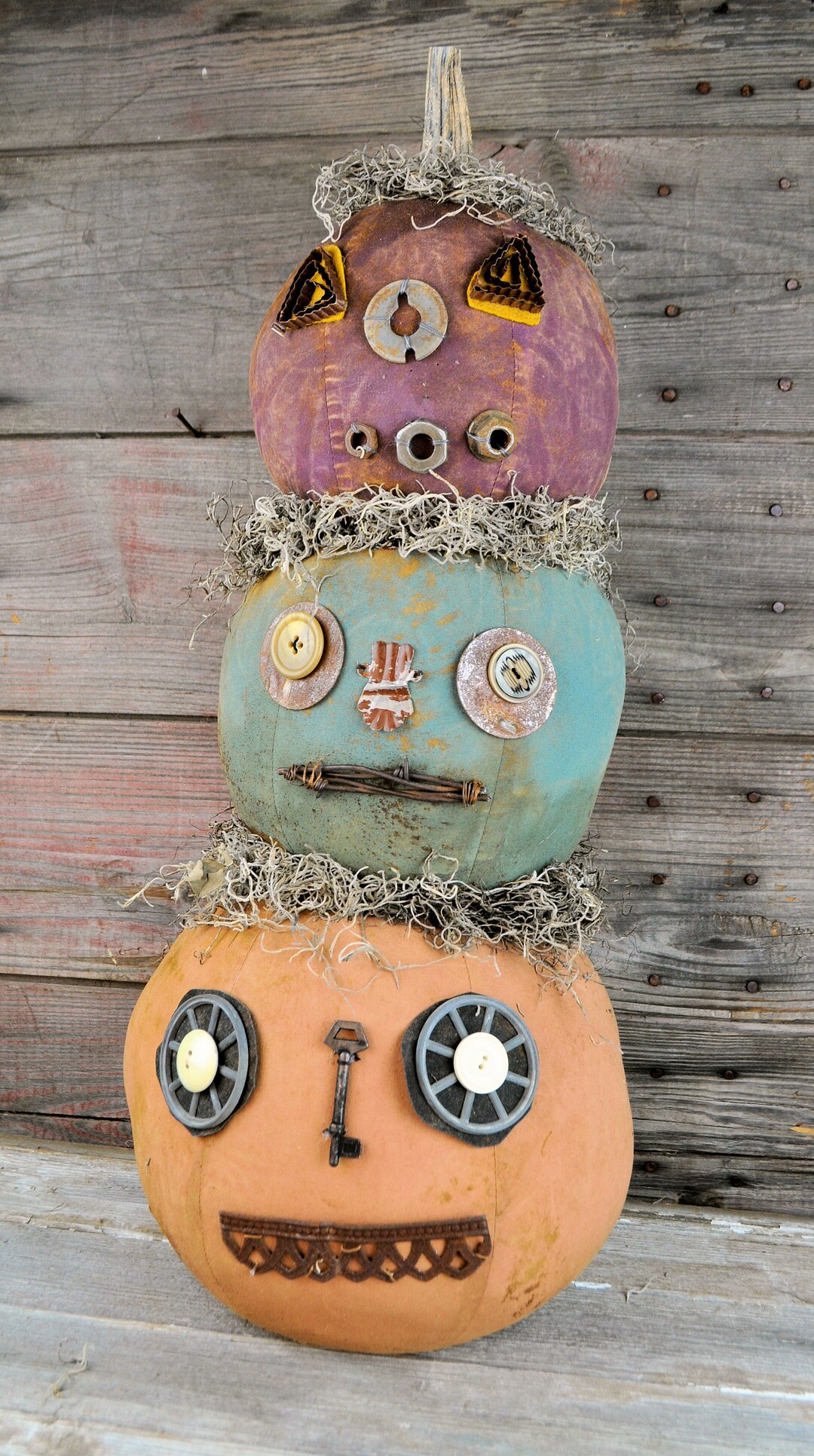 Primitive Jack-o-lantern Stack - Etsy