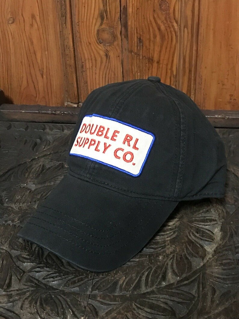 RRL Double Ralph Lauren Logo Twill Trucker Baseball Hat Cotton - Etsy