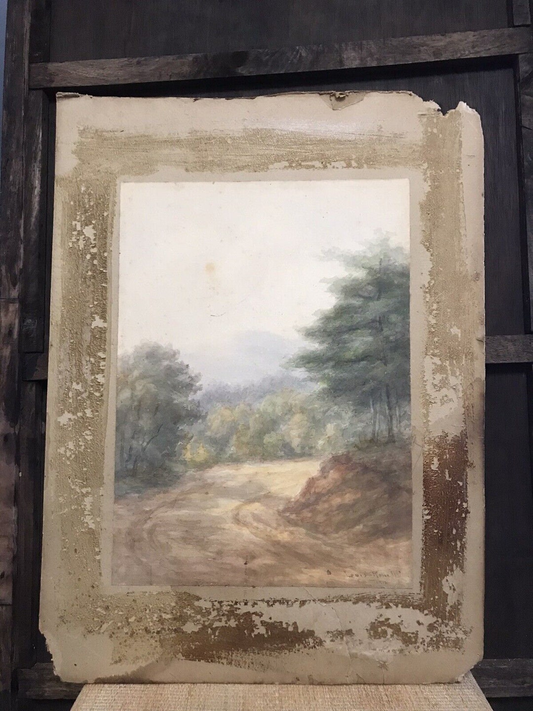 Famous Artist Louis Rowell Original Antique Painting 1911 NYC Safe ...