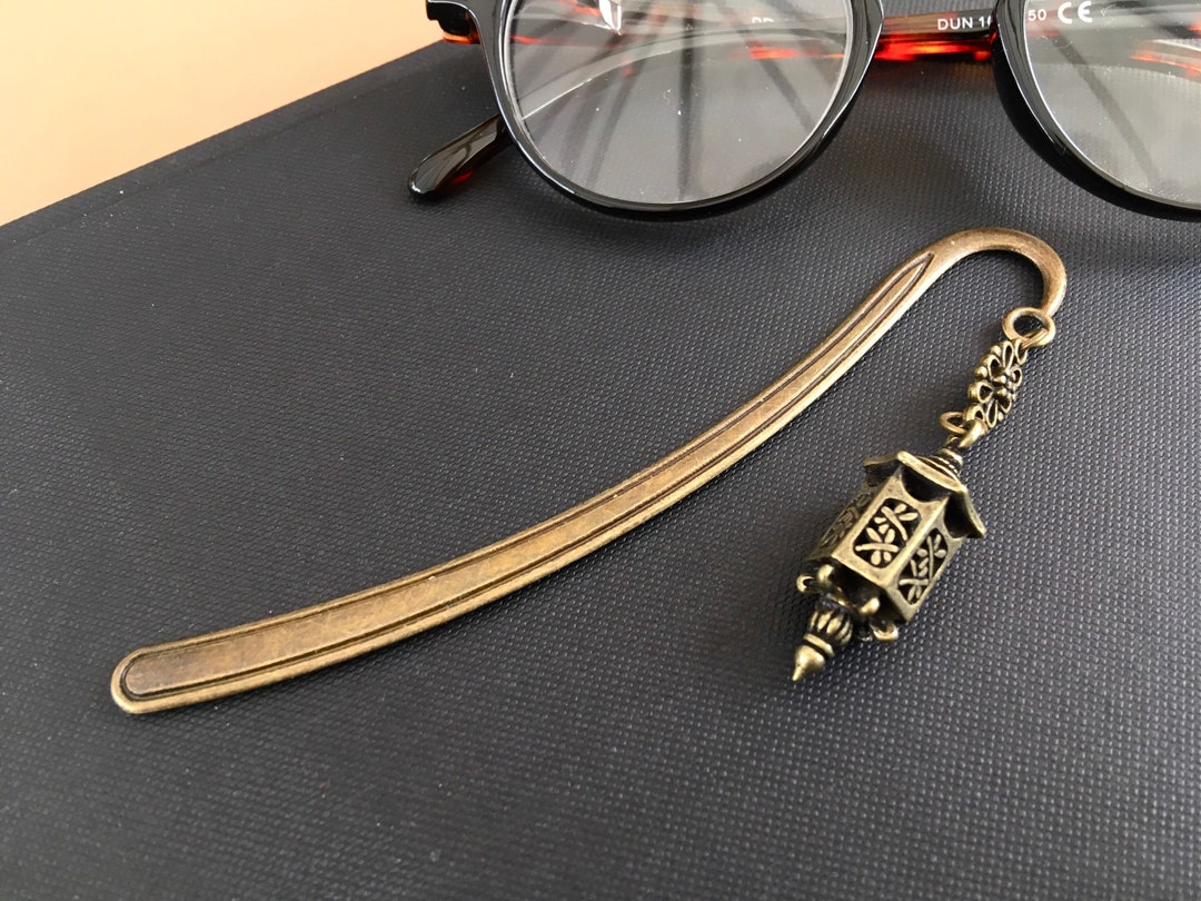 Lantern Bookmark Antique Bronze Bookmark With 3D Chinese - Etsy