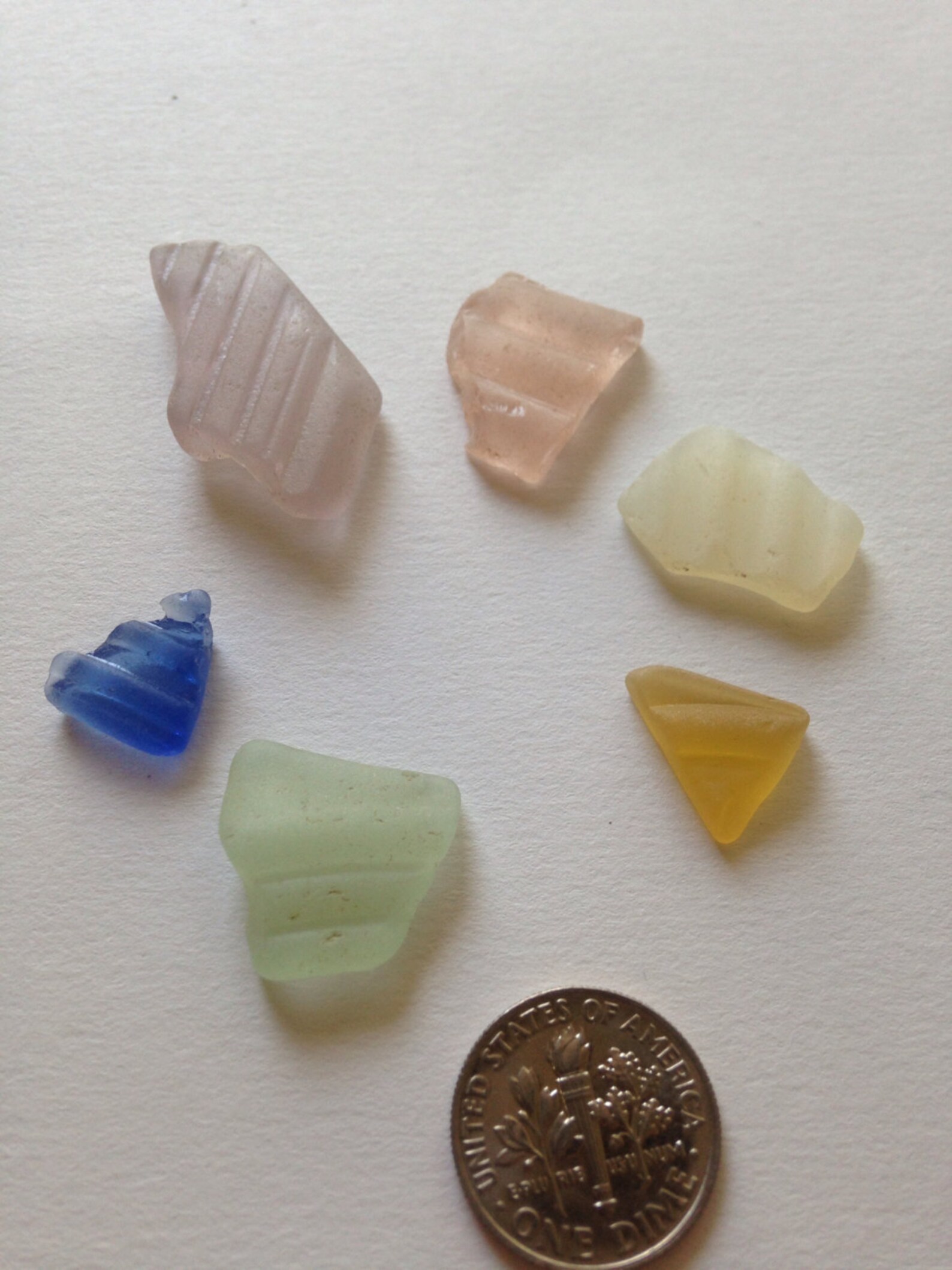 Rainbow Textured Sea Glass Collection | Etsy