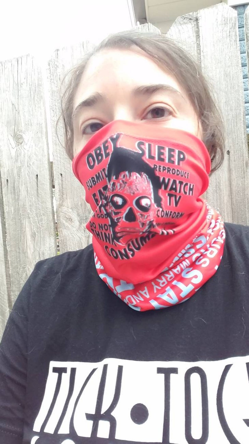 They Live Obey Neck Gaiter Covid Mask (black) - Etsy