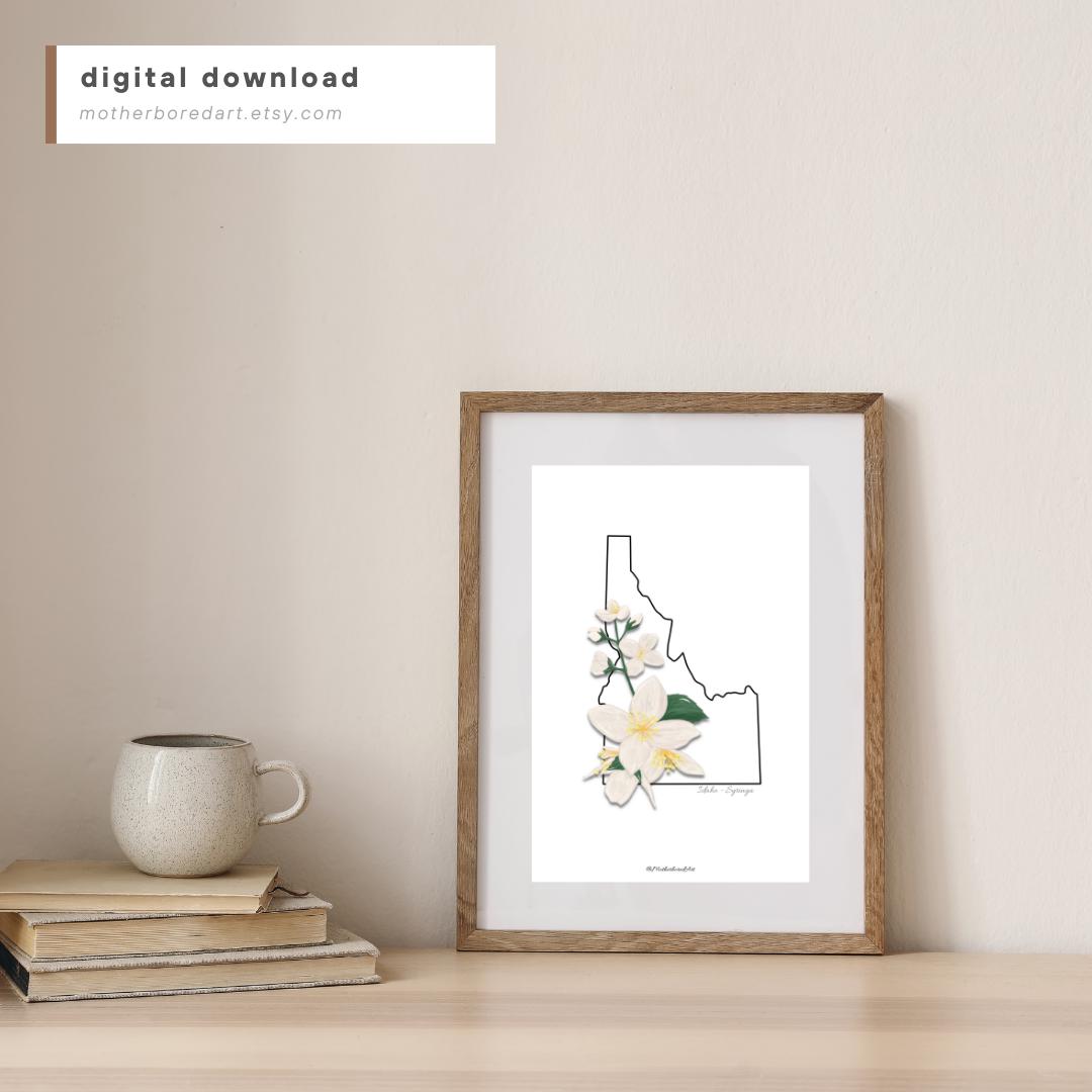 Idaho Syringa | DIGITAL DOWNLOAD - Etsy
