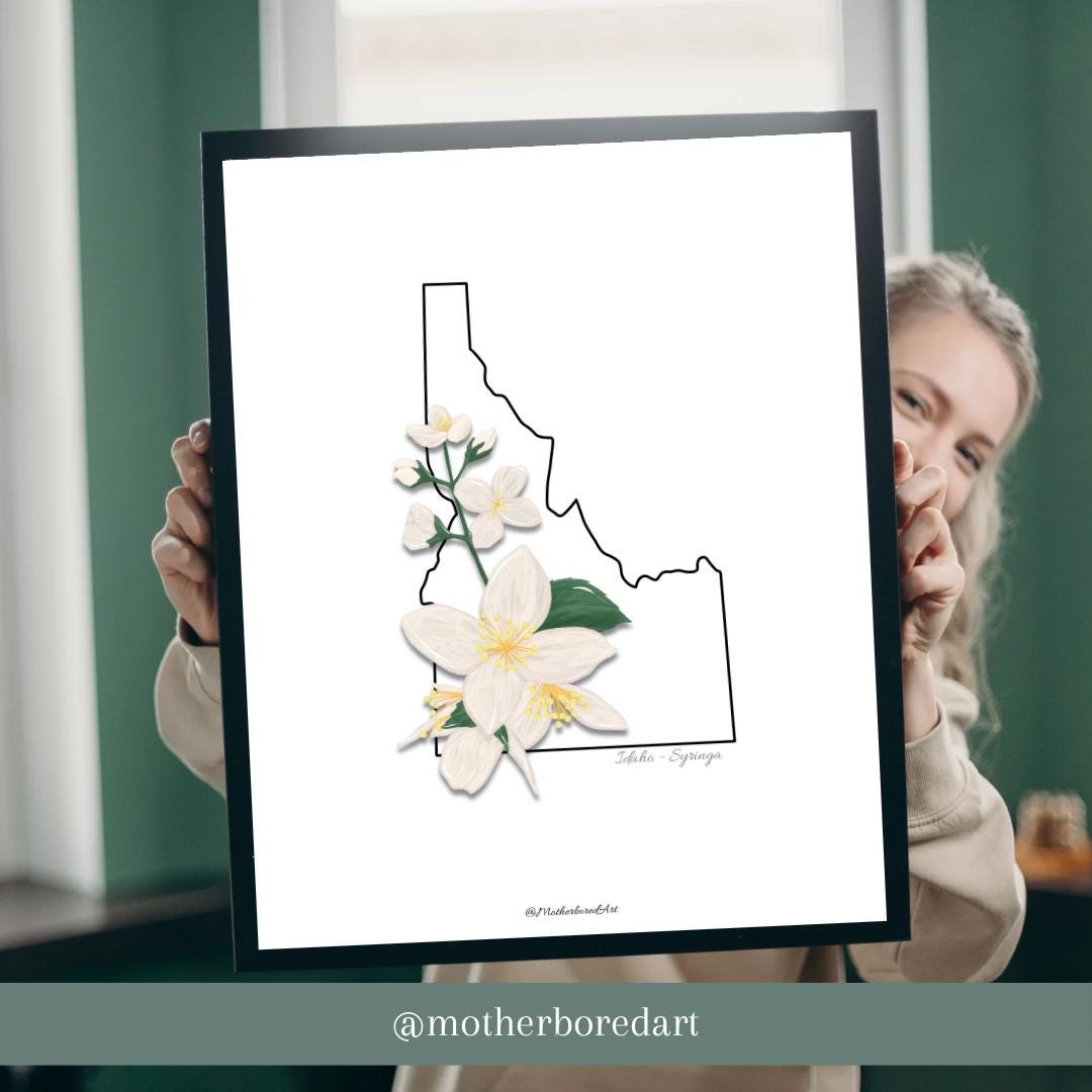 Idaho Syringa | DIGITAL DOWNLOAD - Etsy