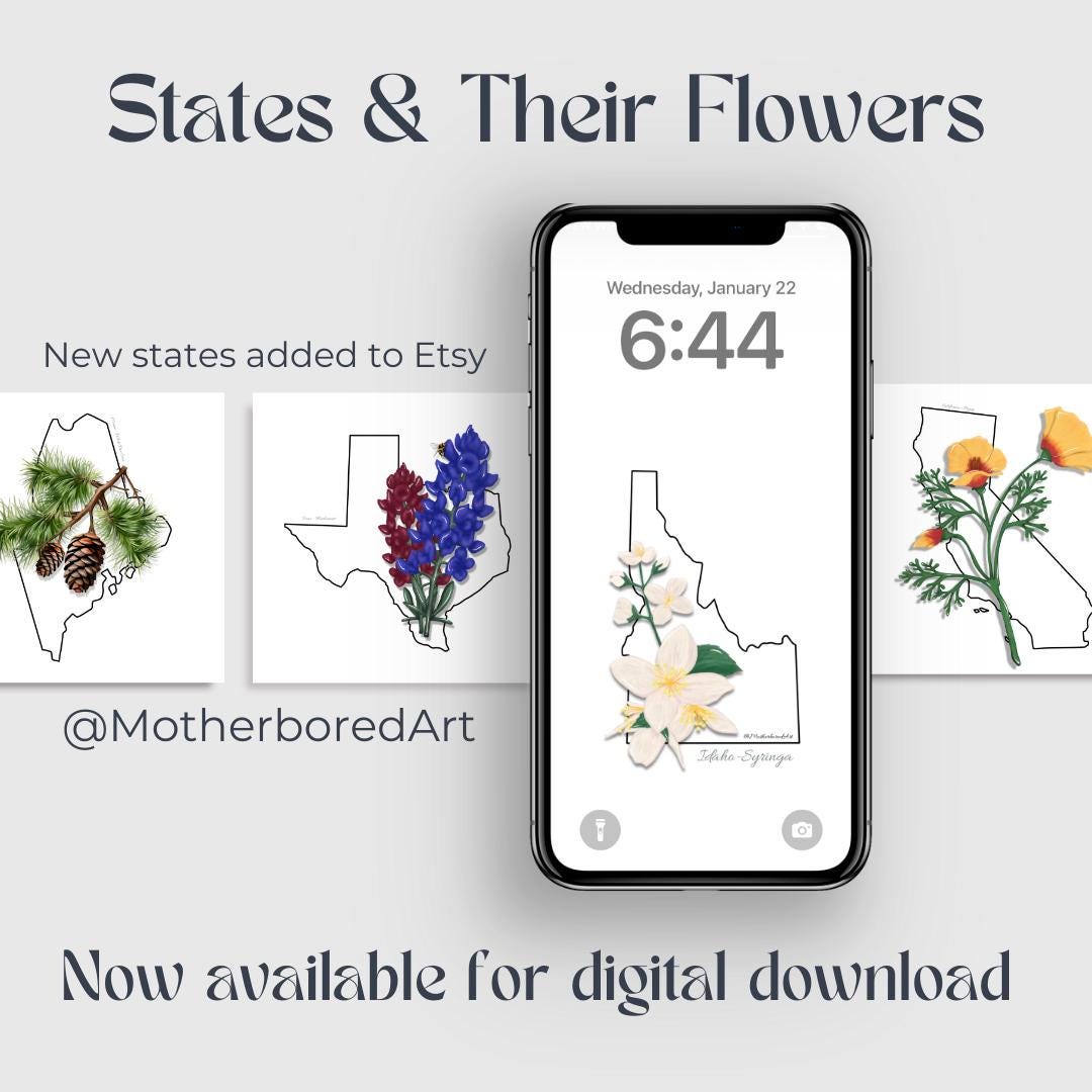 Idaho Syringa | DIGITAL DOWNLOAD - Etsy